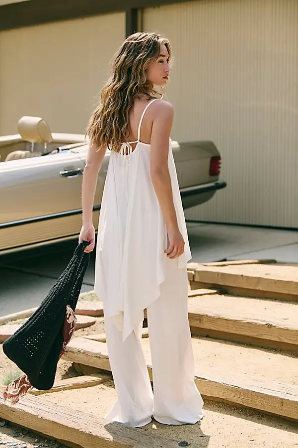 Free People Lana Pant Set - Coconut Milk | Editorialist